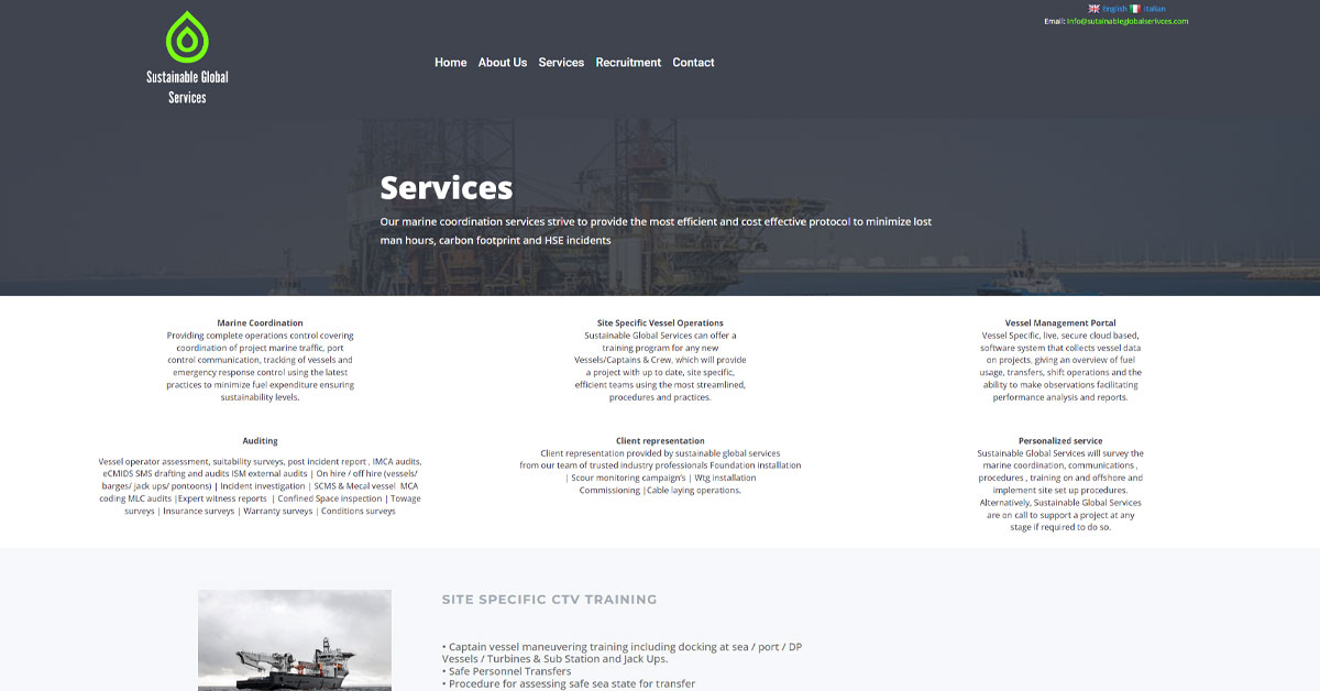 Services | Sustainable Global Services | Vessel Management